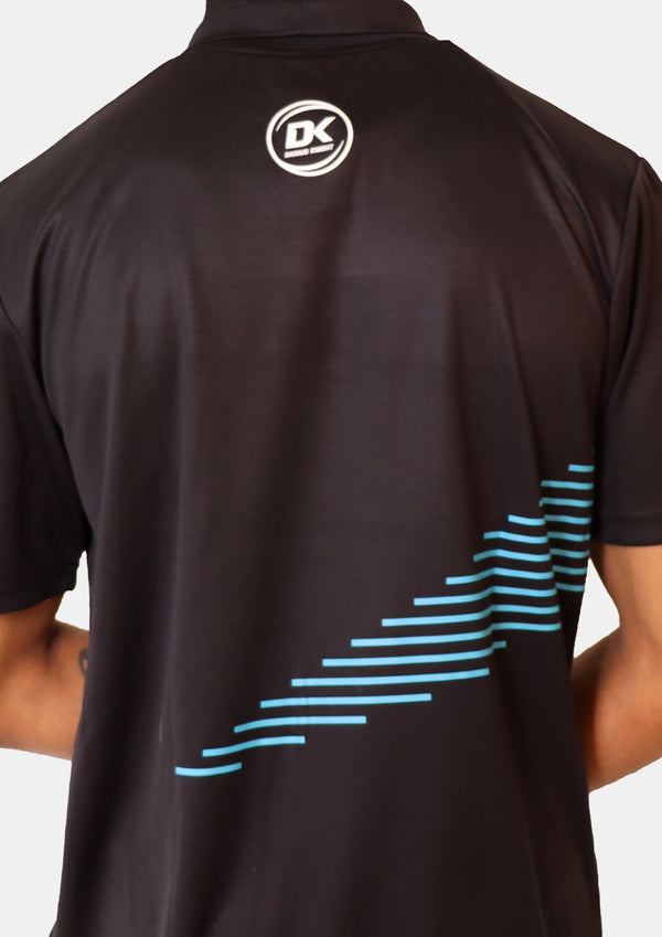 DK Retracta Polo Shirt (Black) - DK Sports